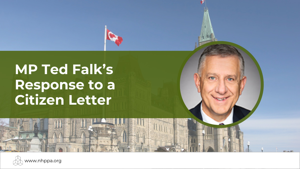 MP Ted Falk's Response To A Constituent's Letter