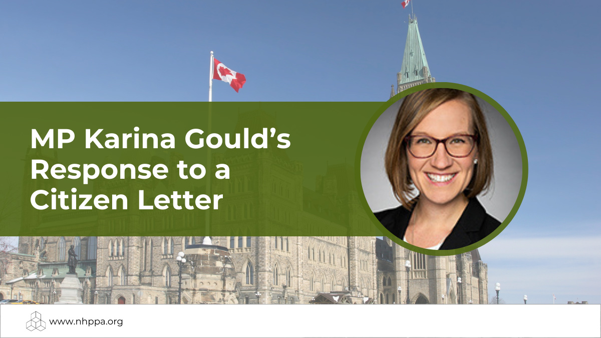 MP Karina Gould's Response To A Constituent's Letter