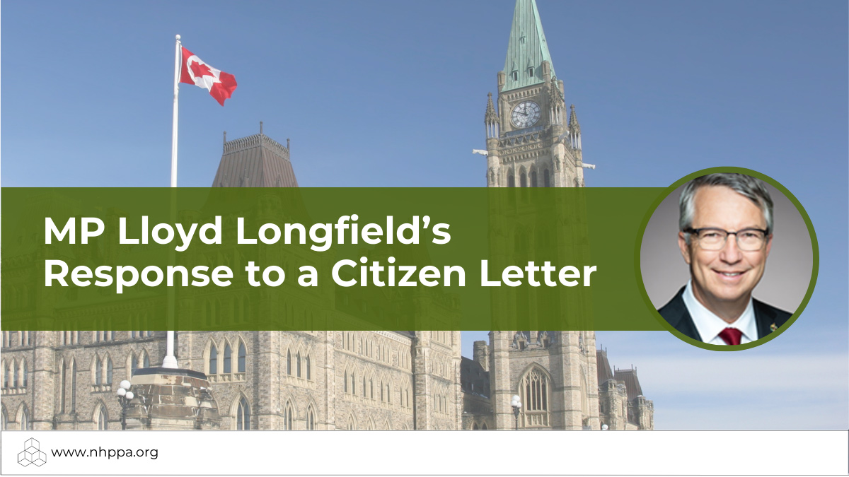 MP Lloyd Longfield's Response to a Constituent's Letter